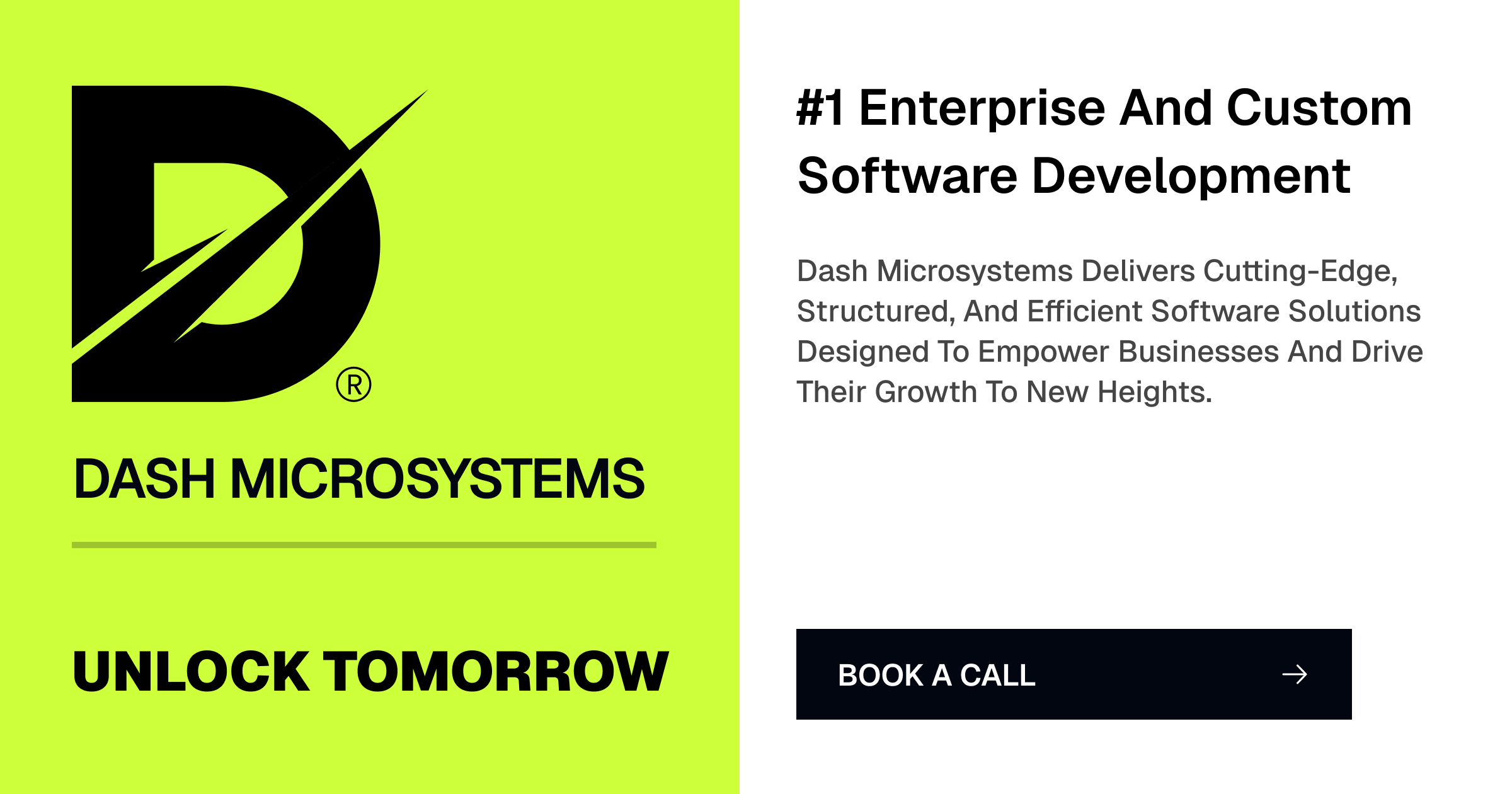 #1 Enterprise and Custom Software Development Company | Dash Microsystems